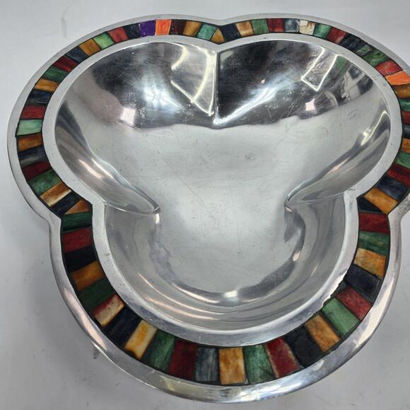 Mikasa | Other | Mikasa Carnival Clover Shape Serving Bowl Dish Inlaid ...